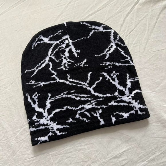 Accessories | Y2k 200s Grunge Black Punk Lightning Bolt Thunder Crew ...